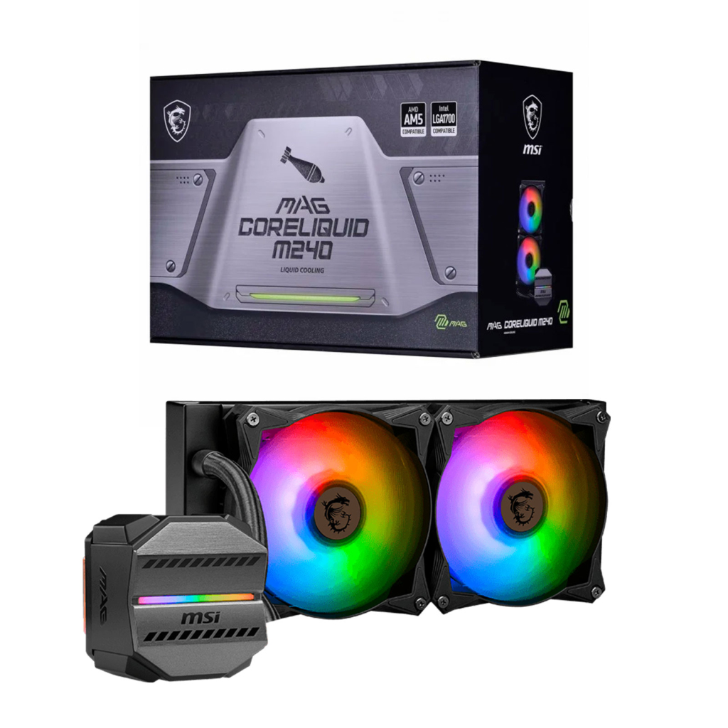 Msi MAG Coreliquid M240 Liquid CPU Cooler - Clones y Periféricos