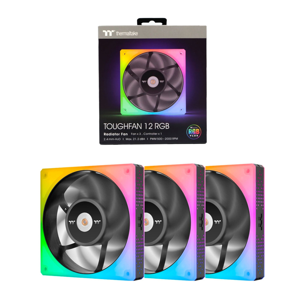 TOUGHFAN 12 RGB High Static Pressure Radiator Fan TT Premium Edition (3 ...